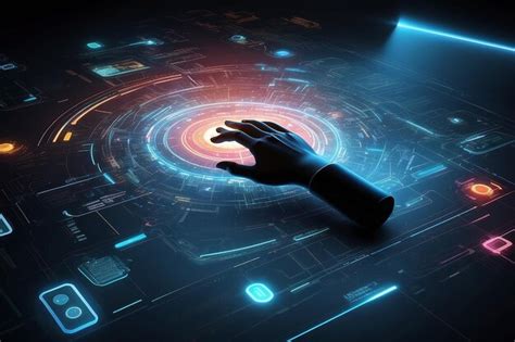 Premium Ai Image Fingerprint Concept Illustration