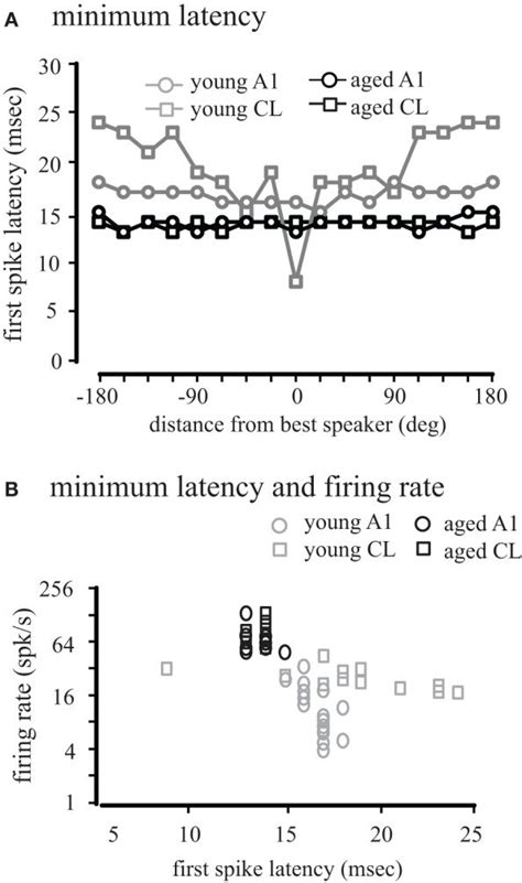 Population First Spike Latency The First Spike Latency At Each