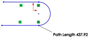 Creating Path Length Dimensions - 2021 - SOLIDWORKS Help