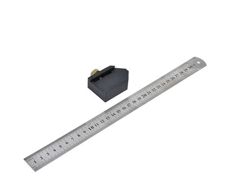 Angle Line Scriber Ruler Locator Positioning Block Woodworking Steel