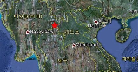 구글어스로 확인한 미얀마 지진 국경지대 위치 한눈에 확인 [포토엔]