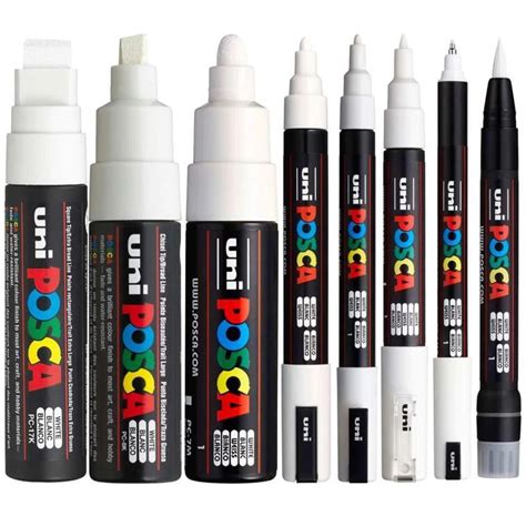 Posca Black And White Assorted Sets