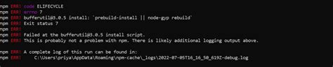 Errno Issue Nodejs Node Gyp GitHub