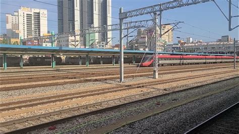 천안역에서 움직이는 열차 Youtube