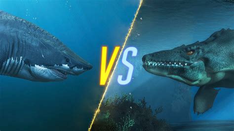 Mosasaurus Versus Megalodon Megalodon Vs Mosasaurus Death Battle By