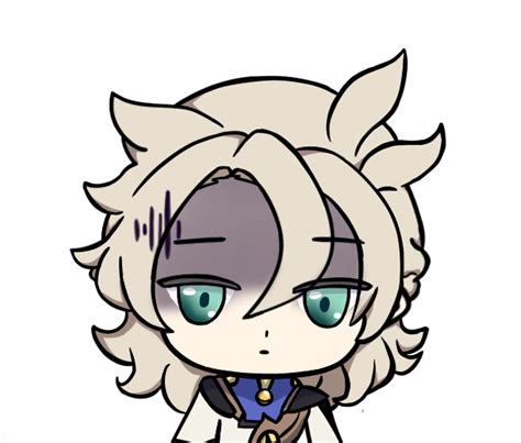 Albedo Emoji Sticker Genshin Impact Hoyolab