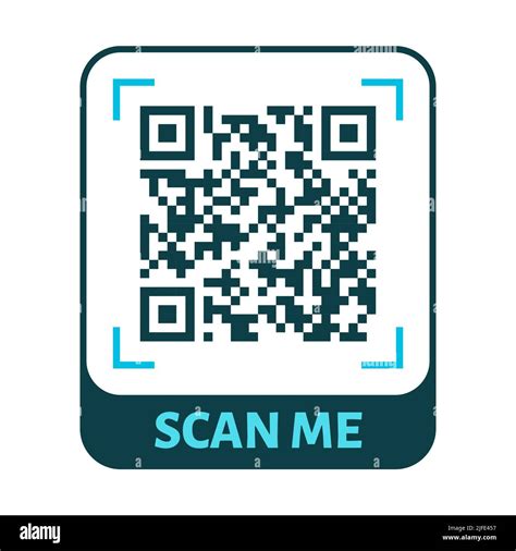 Scan Me QR Code Design QR Code For Payment Text Transfer With Scan Me Button Vector