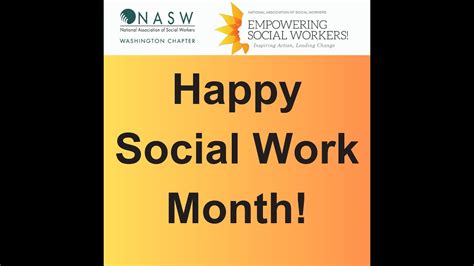 2024 Nasw Wa Social Work Month Celebration Youtube