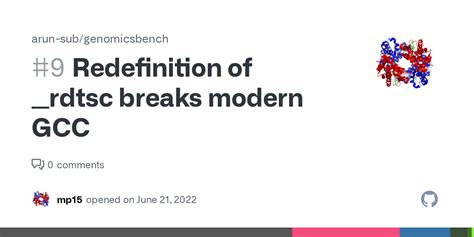 redefinition of rdtsc breaks modern gcc · issue 9 · arun sub