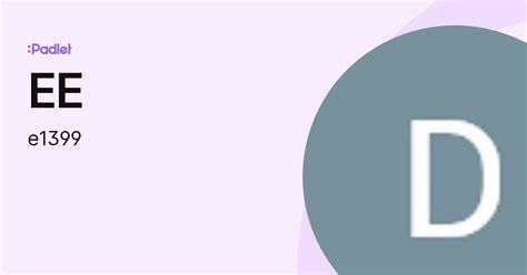 Ee E1399 Profile Padlet