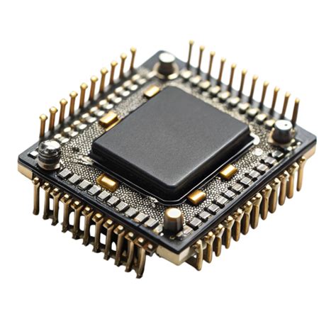 Advanced Electronic Microcontroller Unit Photographed Against A