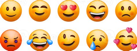 3d Set Of Emoticons 35715240 Png