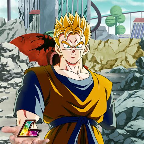 Future Gohan Looking At Trunks Rdbzdokkanbattle