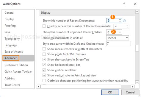 Methods To Clear Recent Documents In Office Word Password Recovery