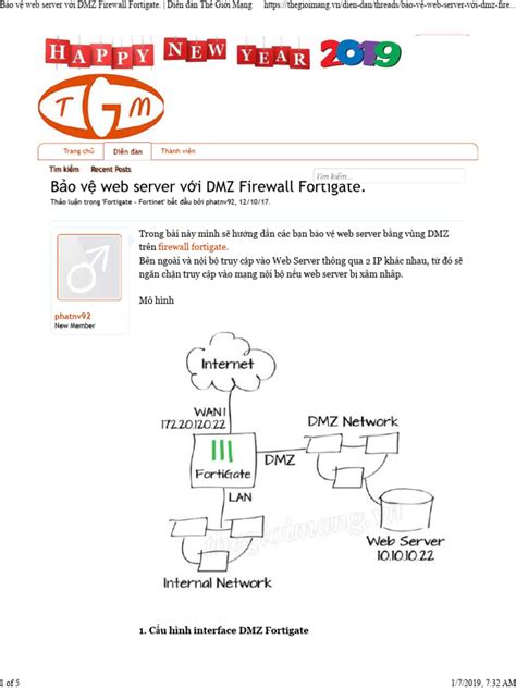 Bảo Vệ Web Server Với Dmz Firewall Fortigate Pdf