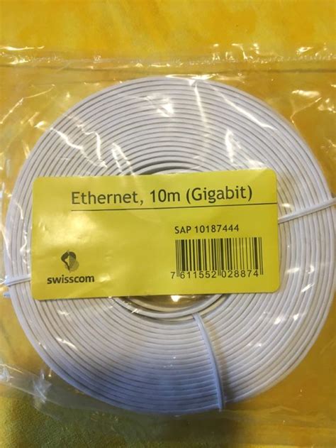Ethernet Kabel 10m Flach Kaufen Auf Ricardo