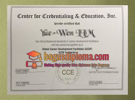 How To Get A Center For Credentialing And Education Cce Certificate Bogusdiploma Trusted Fake
