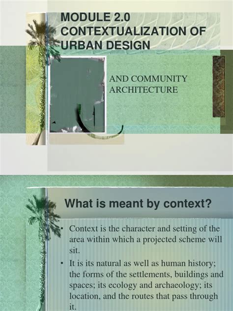 Contextualization And Community Architecture Pdf Community Landscape