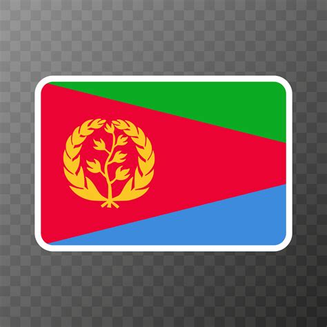Eritrea Flag Official Colors And Proportion Vector Illustration