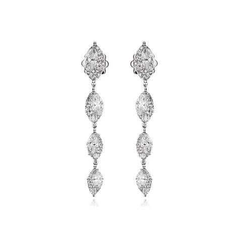 Cercei Damiani Cu Diamante Din Aur Alb De 18k Damiani