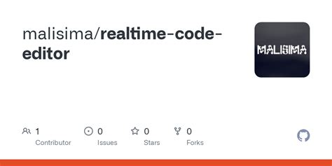 GitHub Malisima Realtime Code Editor