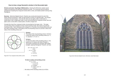 Construction Design Mathematics How To Draw A Large Geometric Window In The Gothic Style