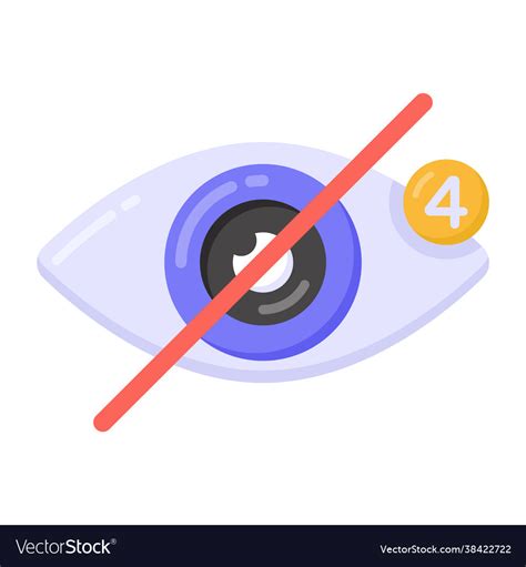 No Views Royalty Free Vector Image VectorStock