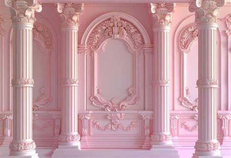 Pink Rococo Wallpaper Rococo Baroque Pink Fabric Wallpaper And Home