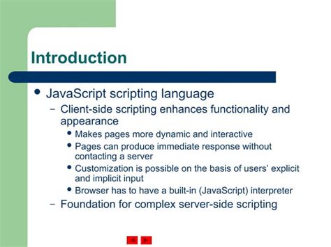 Introduction To Scripting Programming Language Ppt
