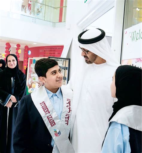 محمد بن زايد أبناؤنا الطلبة ذخرنا ورصيـدنا