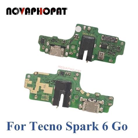 Novaphopat Original For Tecno Spark Go Ke Usb Dock Charging Port Plug Charger Headphone Audio