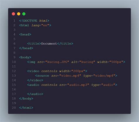 HTML Cara Menambahkan File Berupa Gambar Video Dan Audio Artikel Tentang IT