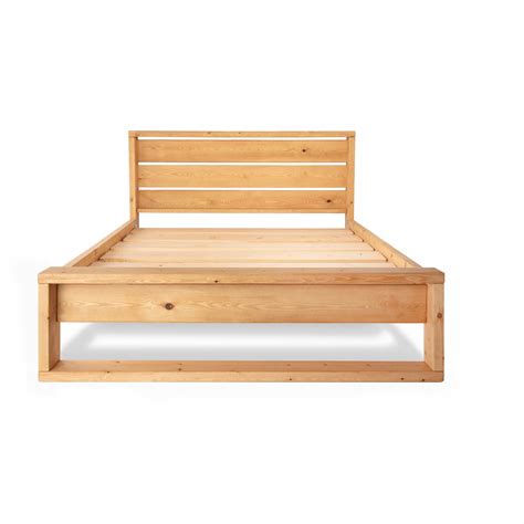 Sandyford Slatted Headboard Bed Frame Scandi Style