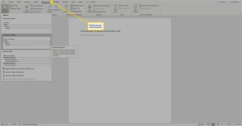 How To Create A Table Of Contents In Microsoft Word