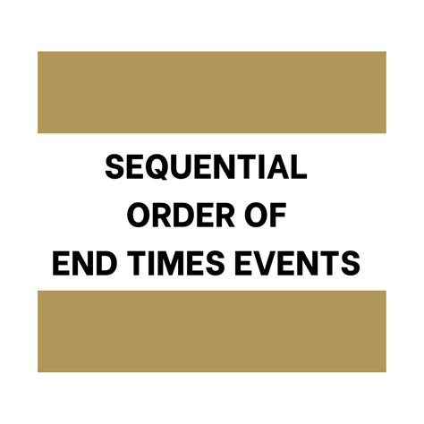 sequential order of end times events nbw ministries