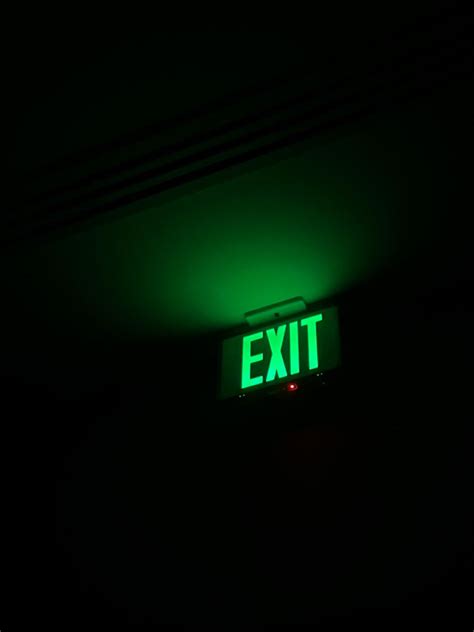 Exit Sign Aesthetic Dark Green Aesthetic Exit Sign Green Aesthetic