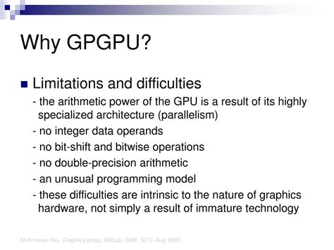 Ppt Gpgpu Programming Powerpoint Presentation Free Download Id537080