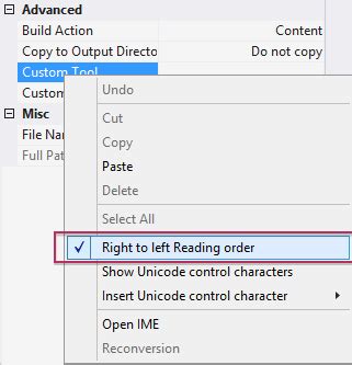 C Visual Studio Properties Panel Text Align To The Right Stack Overflow