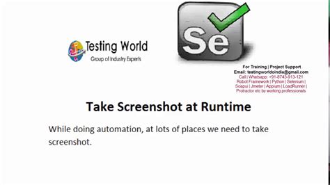Selenium Python How To Take Screenshots Callwhatsapp 91 8743 913 121 To Buy Full Course
