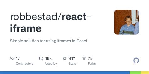 Github Robbestad React Iframe Simple Solution For Using Iframes In React