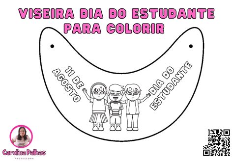 Viseira Dia Do Estudante Para Colorir Word Search Puzzle Students Day