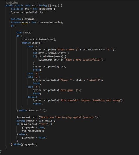 Solved Public Class Tictactoe Private Final Int Default