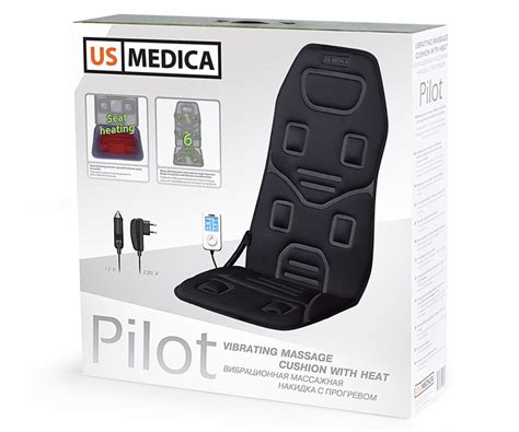 Массажная накидка на автомобильное кресло с подогревом US MEDICA Pilot ...