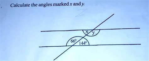 solved calculate the angles marked x andy 669 1440