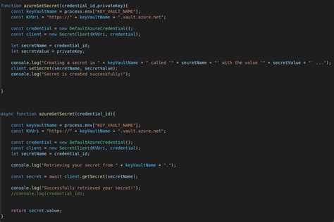 Nodejs Why Is Azure Keyvault Getsecret Returning Promise Stack Overflow