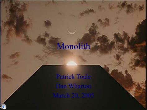 Ppt Monolith Powerpoint Presentation Free Download Id 3479961