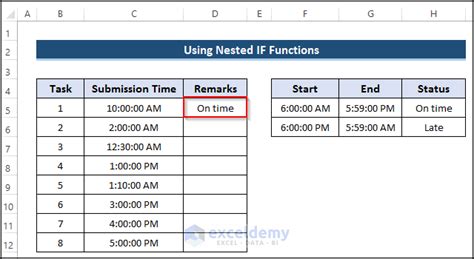 Return Value If Time Is Greater Than And Less Than A Range In Excel 6 Methods