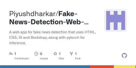 Github Piyushdharkarfake News Detection Web App Flask A Web App For