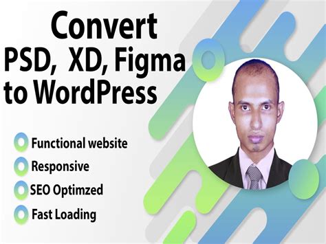 psd figma xd to wordpress website upwork