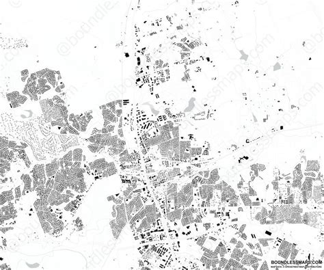 Round Rock Figure Ground Vector Map Boundless Maps Figure Ground Map Vector Illustration